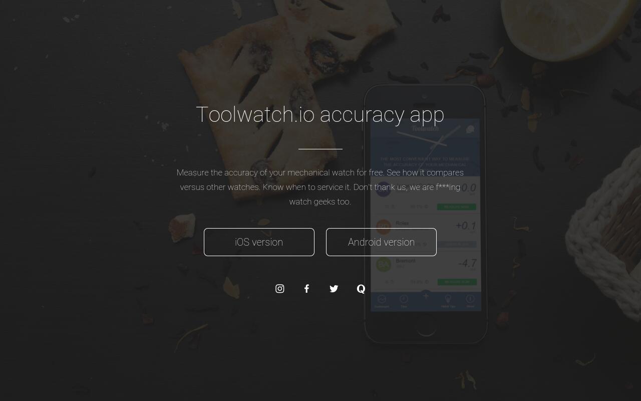 Toolwatch watch accuracy app